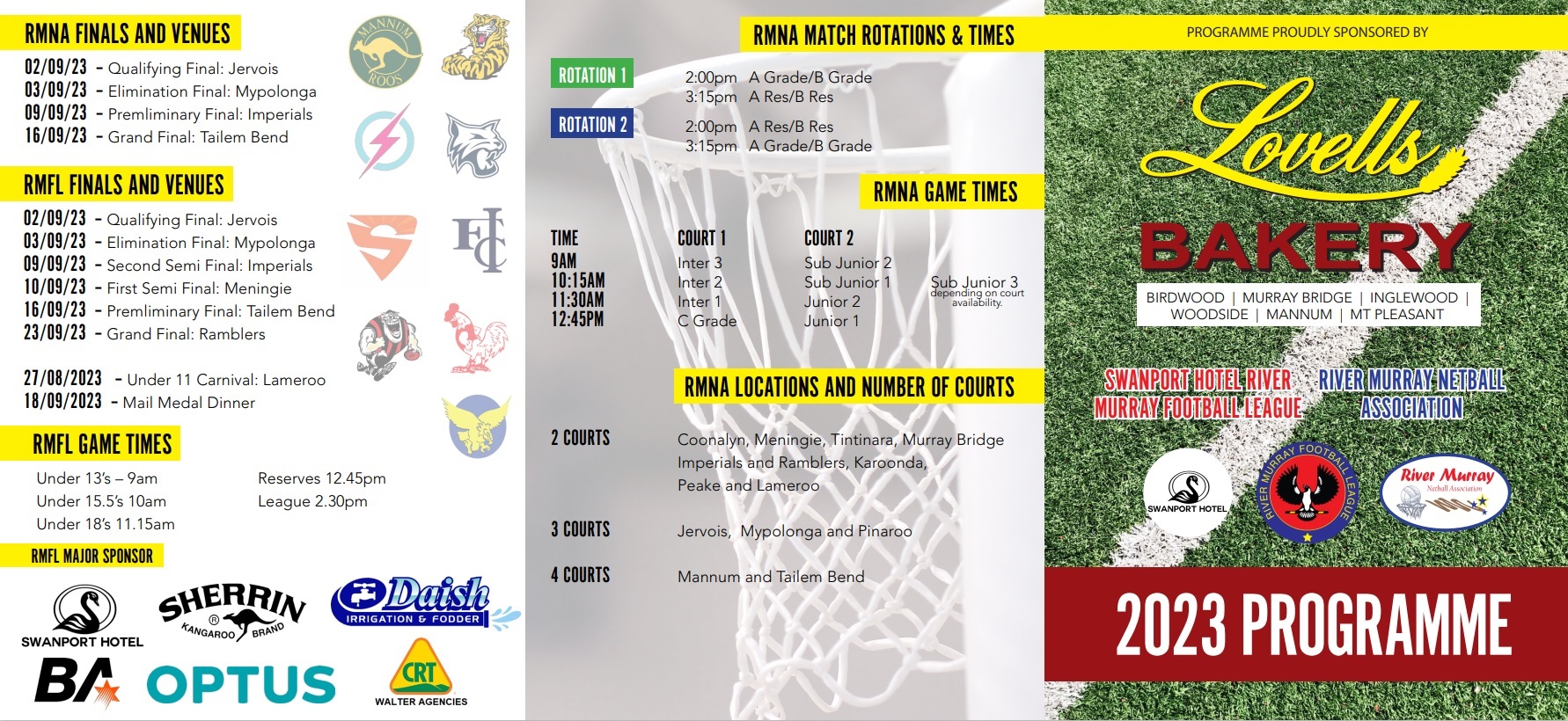 2023 RMFL SEASON FIXTURE – River Murray Football League